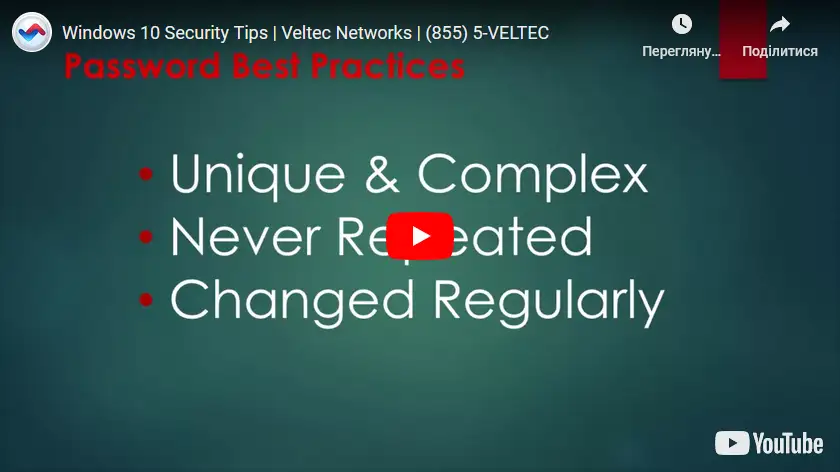 Windows 10 Security Tips – Veltec Networks